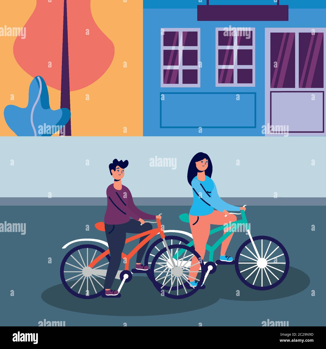 Cycling theme Stock Vector Images - Alamy