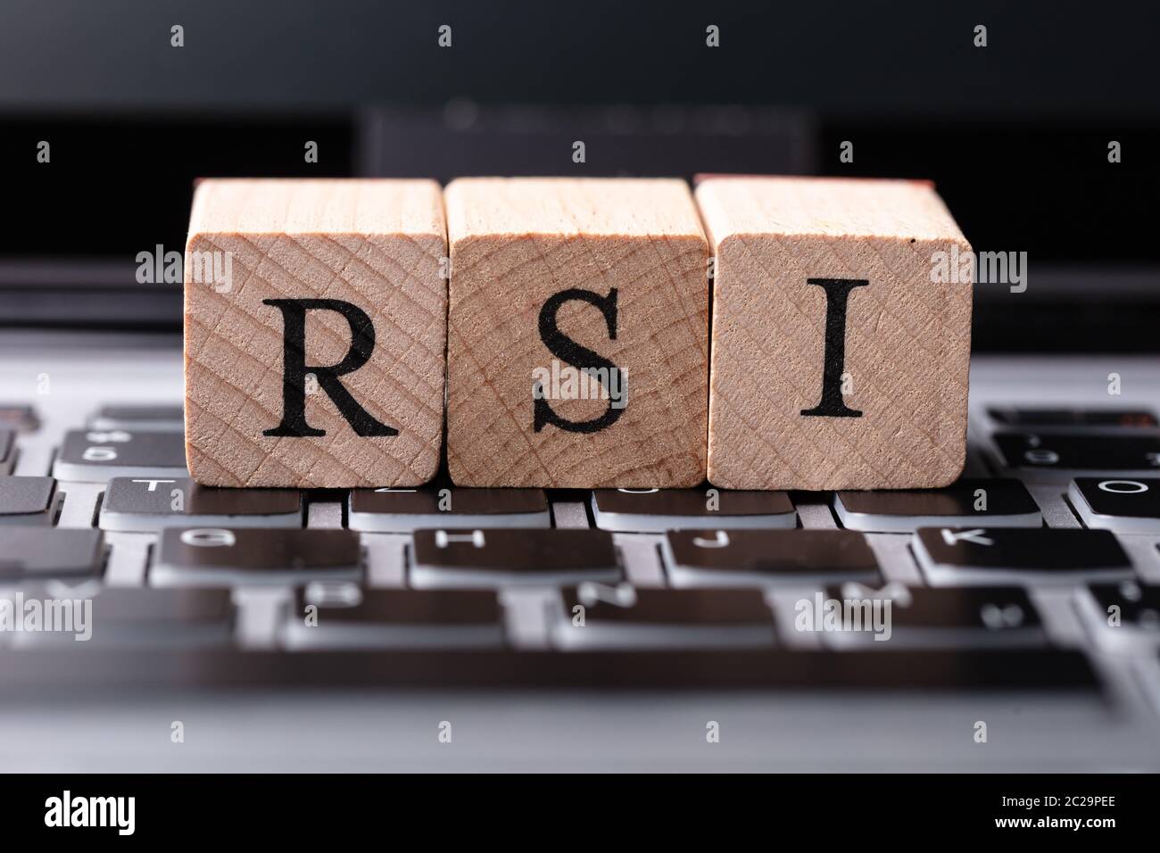 Repetitive Strain Injury Syndrome Letters On Keyboard Stock Photo - Alamy