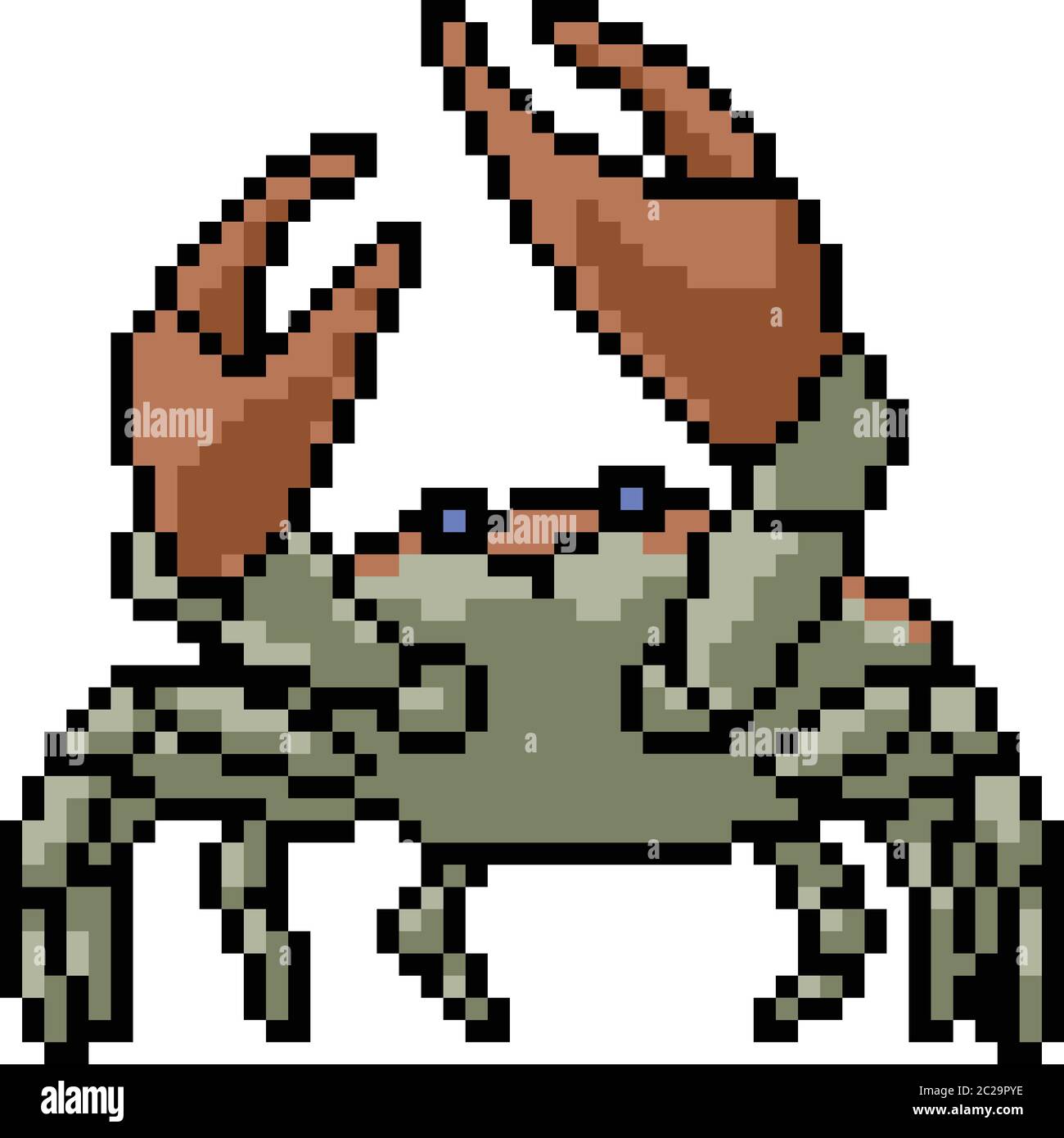 Pixel Art Crab Monogatari Hitagi Senjougahara Crab Pixel Art