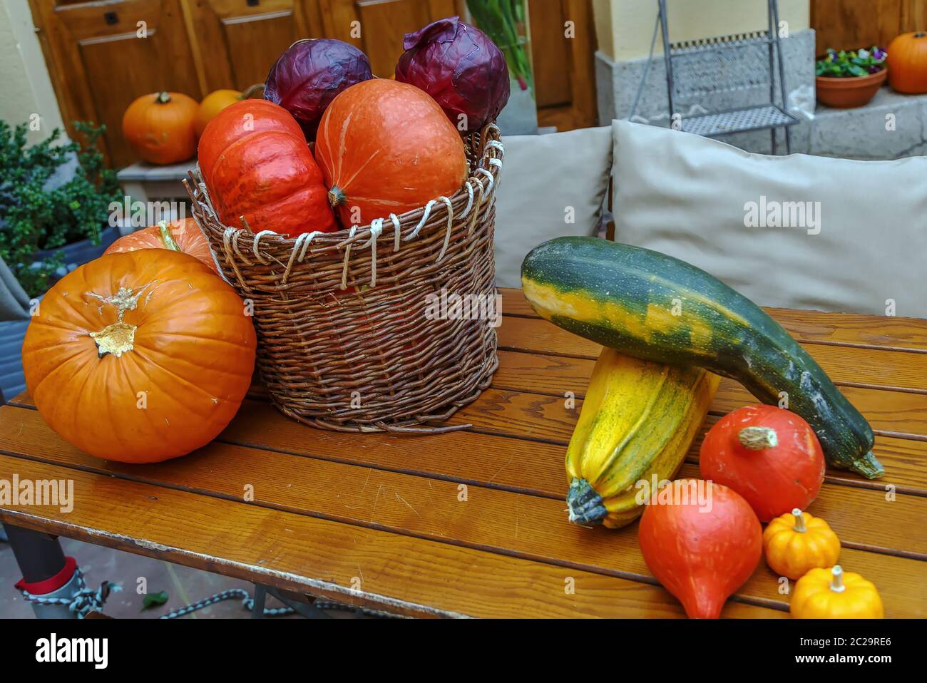 Still life with autumn vegetables Stock Photo - Alamy