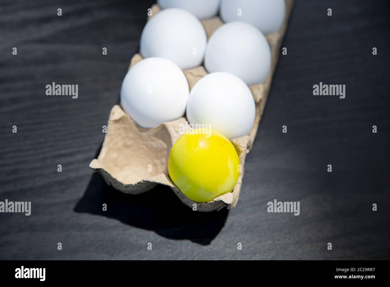 Egg carton missing an egg hi-res stock photography and images - Alamy
