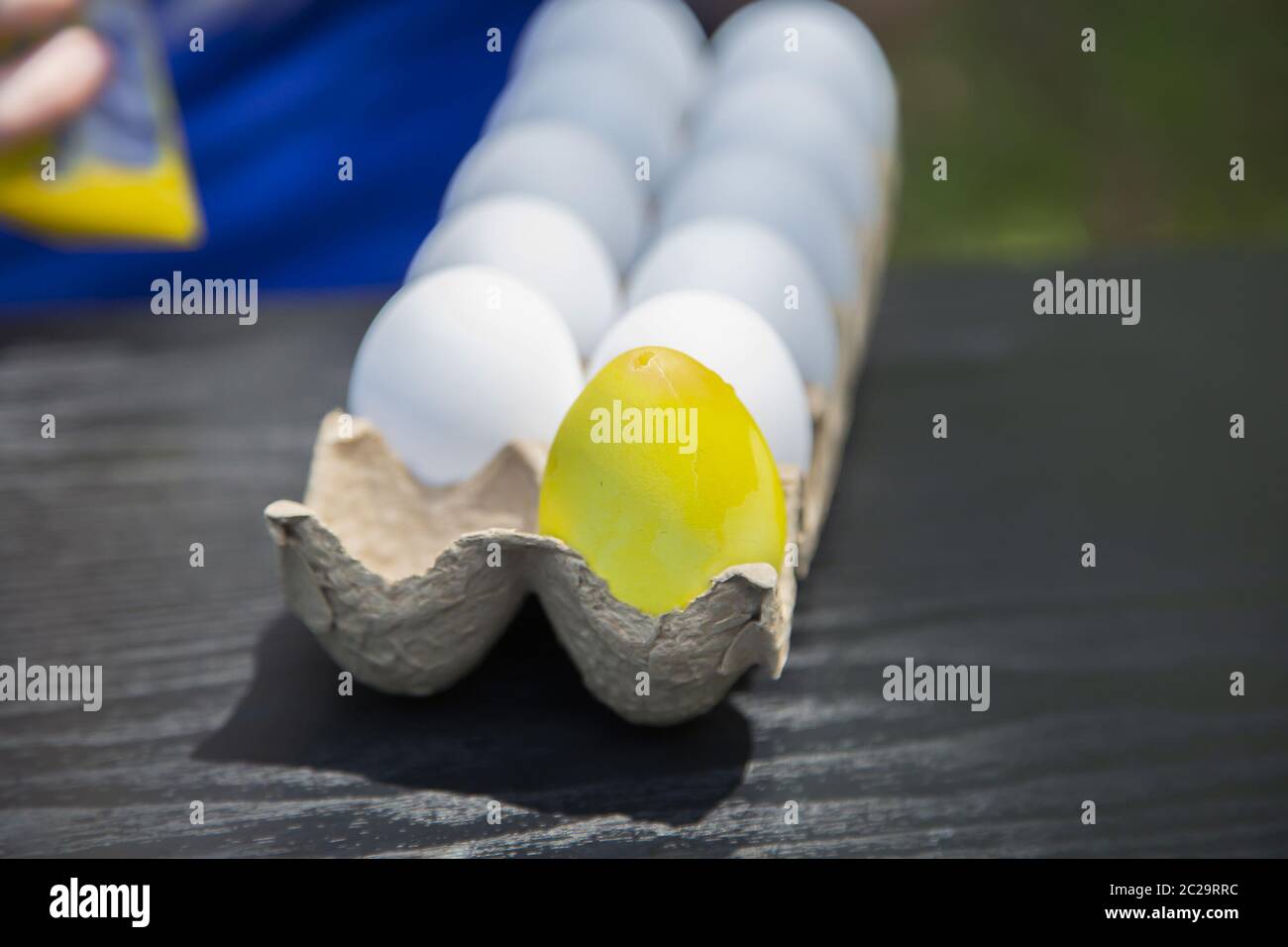 Egg carton missing an egg hi-res stock photography and images - Alamy