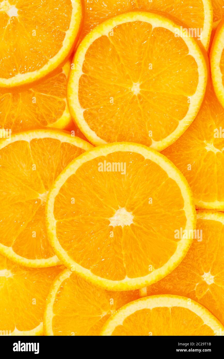 Oranges citrus fruits orange slices collection portrait format food ...