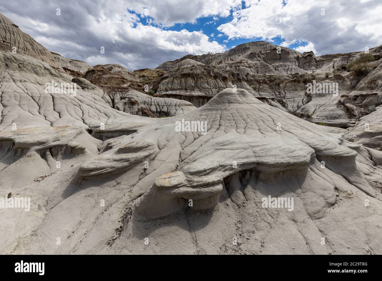The Badlands in the Prairie of Alberta in Canada Stock Photo - Alamy