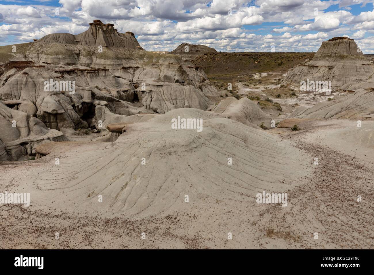 The Badlands in the Prairie of Alberta in Canada Stock Photo - Alamy