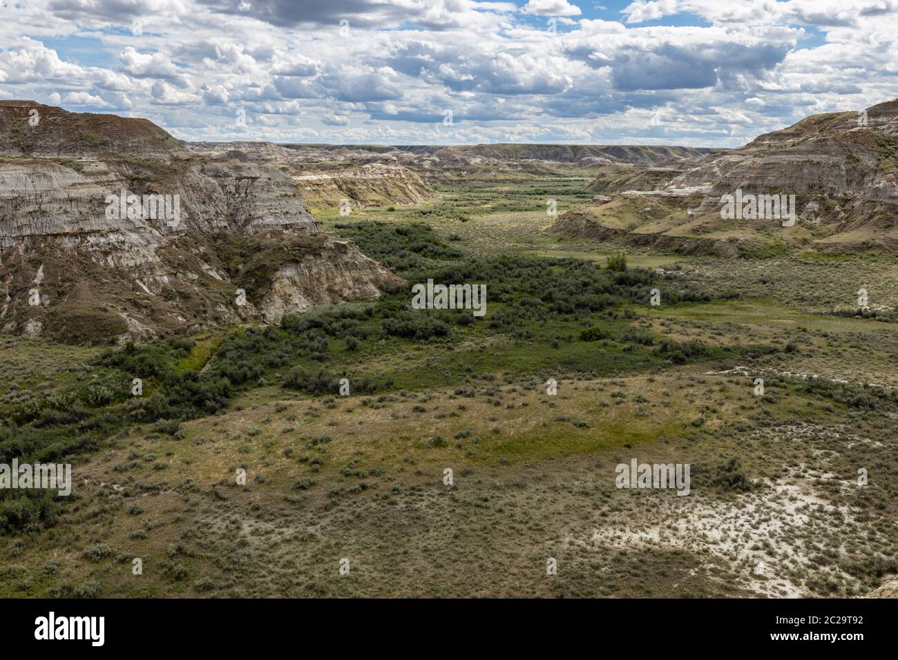 The Badlands in the Prairie of Alberta in Canada Stock Photo - Alamy