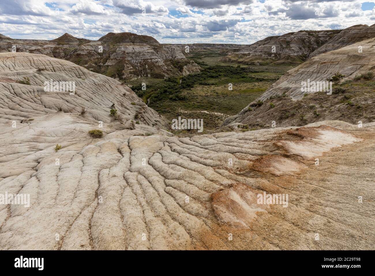 The Badlands in the Prairie of Alberta in Canada Stock Photo - Alamy