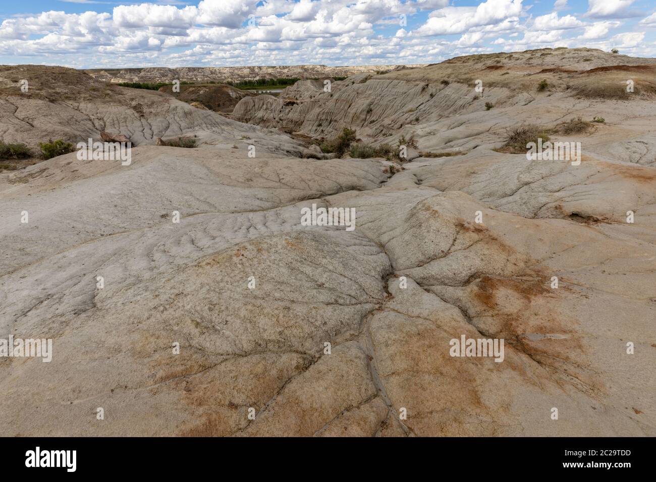 The Badlands in the Prairie of Alberta in Canada Stock Photo - Alamy