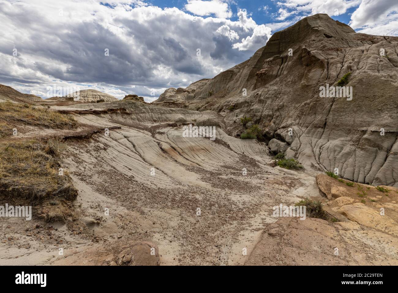 The Badlands in the Prairie of Alberta in Canada Stock Photo - Alamy