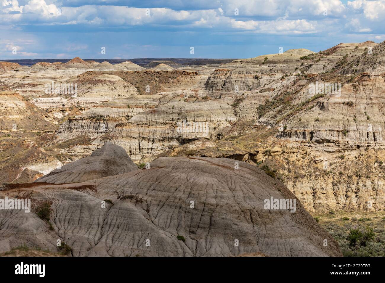 The Badlands in the Prairie of Alberta in Canada Stock Photo - Alamy