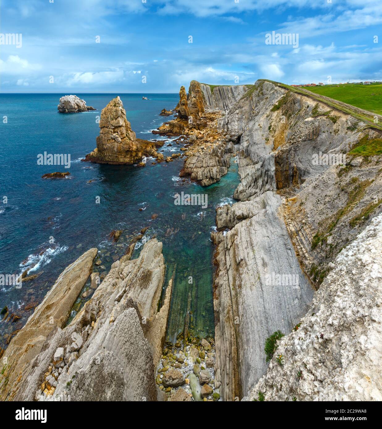 Atlantic ocean coastline near Portio Beach Stock Photo - Alamy