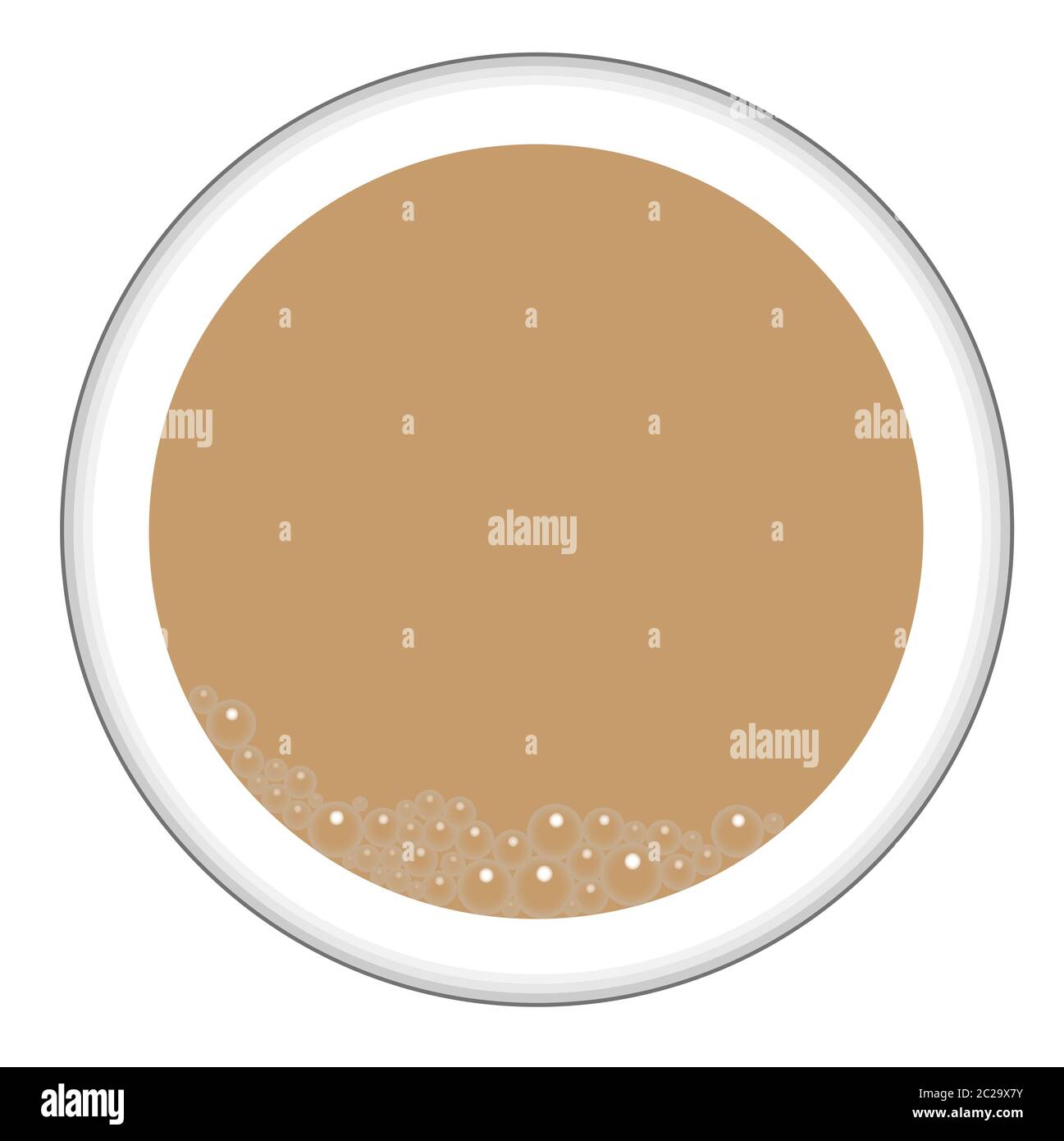 Top view of a cup of white tea over a white background Stock Photo - Alamy