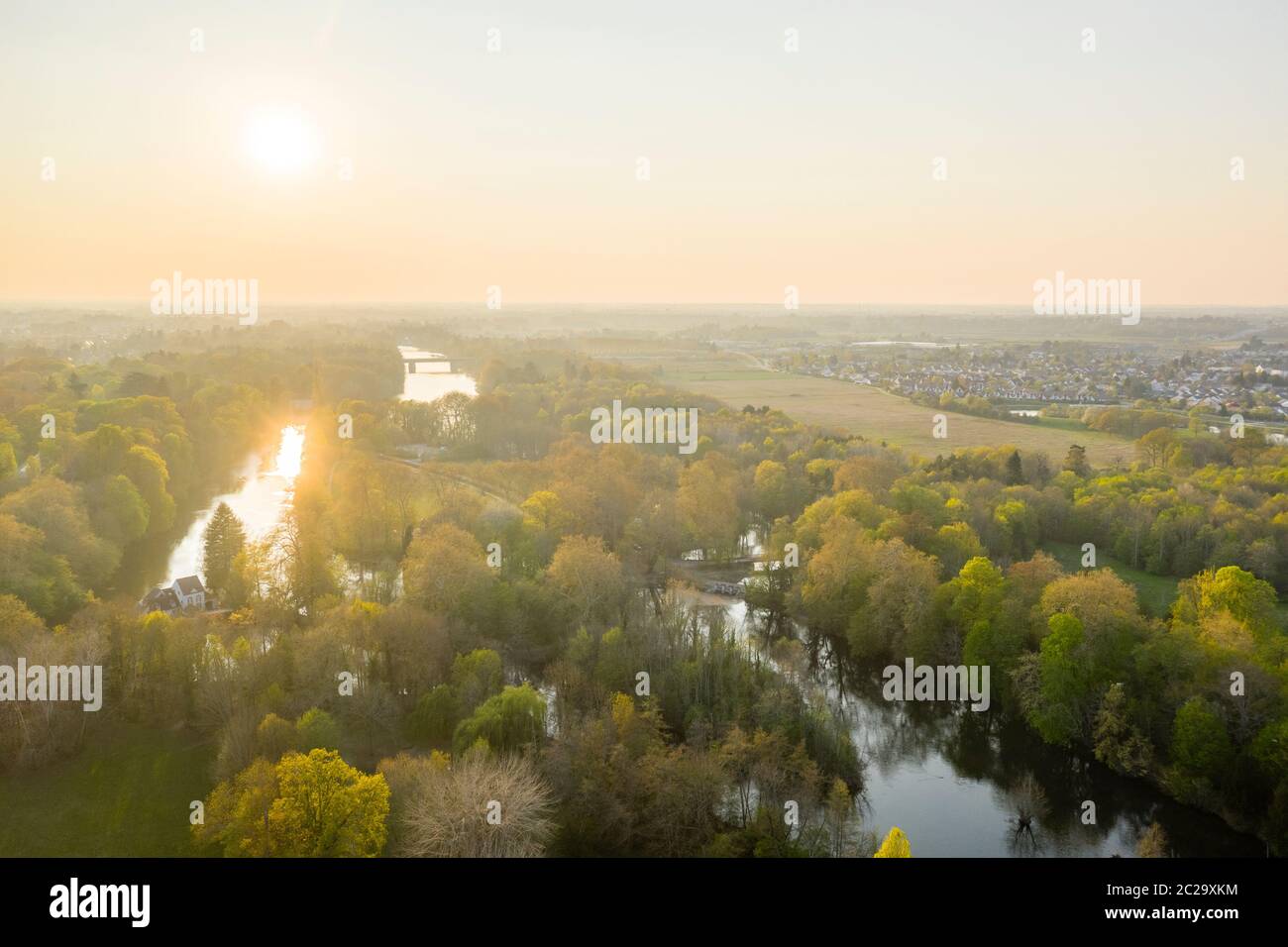 France, Loiret, Loire valley listed as World Heritage by UNESCO, Olivet ...