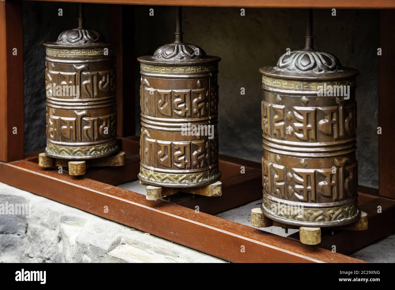 Buddhist prayer rolls hi-res stock photography and images - Alamy