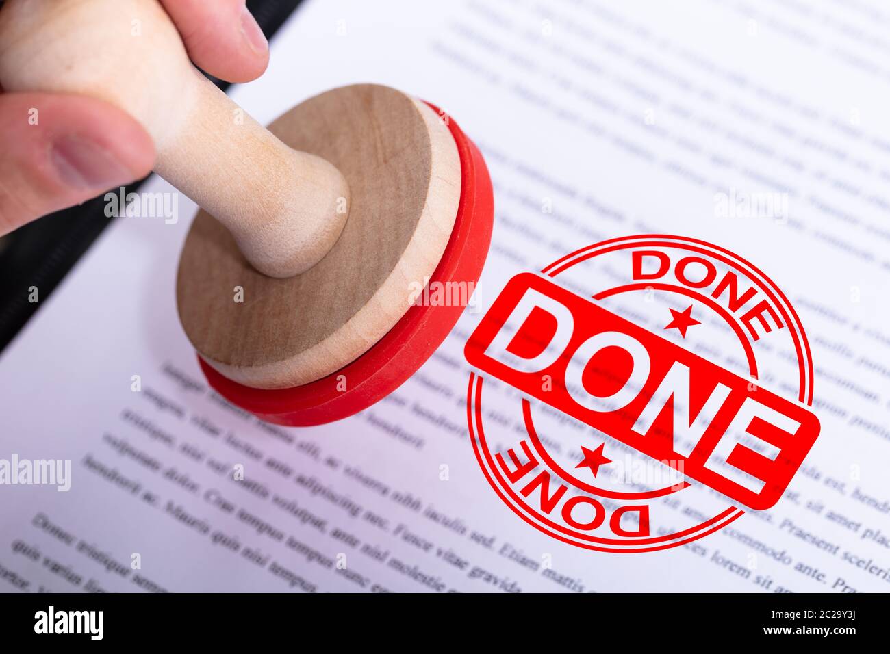 Job done stamp hi-res stock photography and images - Alamy
