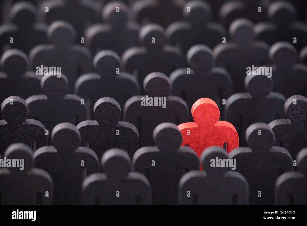 Unique person in the crowd Stock Photo - Alamy