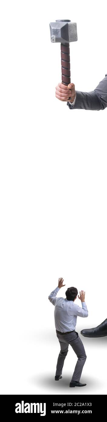 Boss firing employee man Cut Out Stock Images & Pictures - Alamy