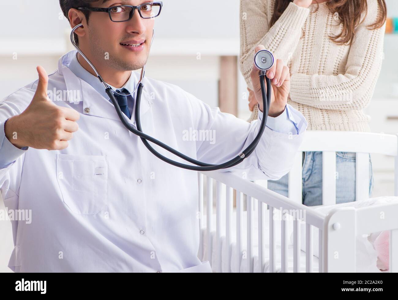 Medical with mother cot hi-res stock photography and images - Alamy