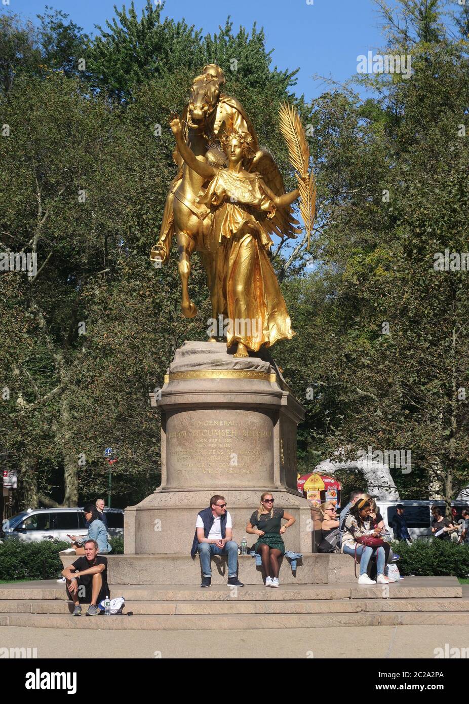 William Tecumseh Sherman statue in New York Stock Photo - Alamy