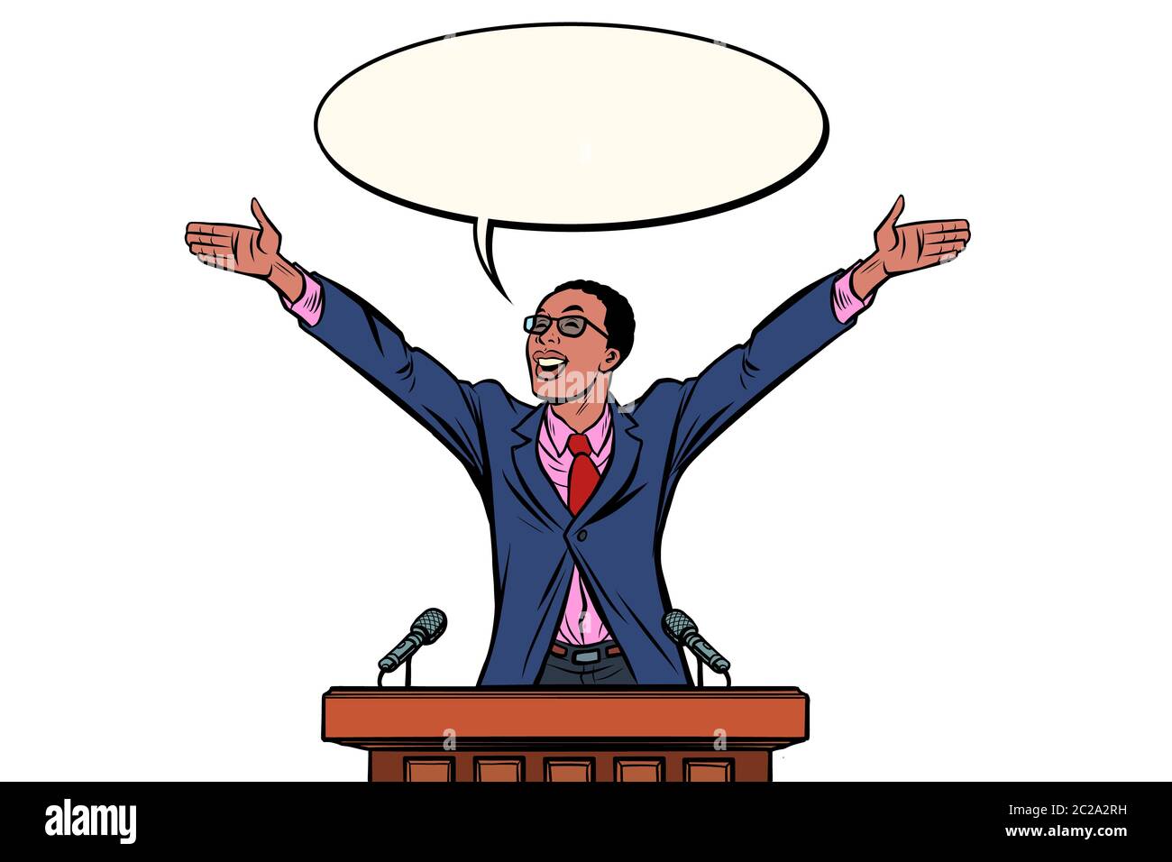 Audience Public Speaker Cartoon High Resolution Stock Photography and ...
