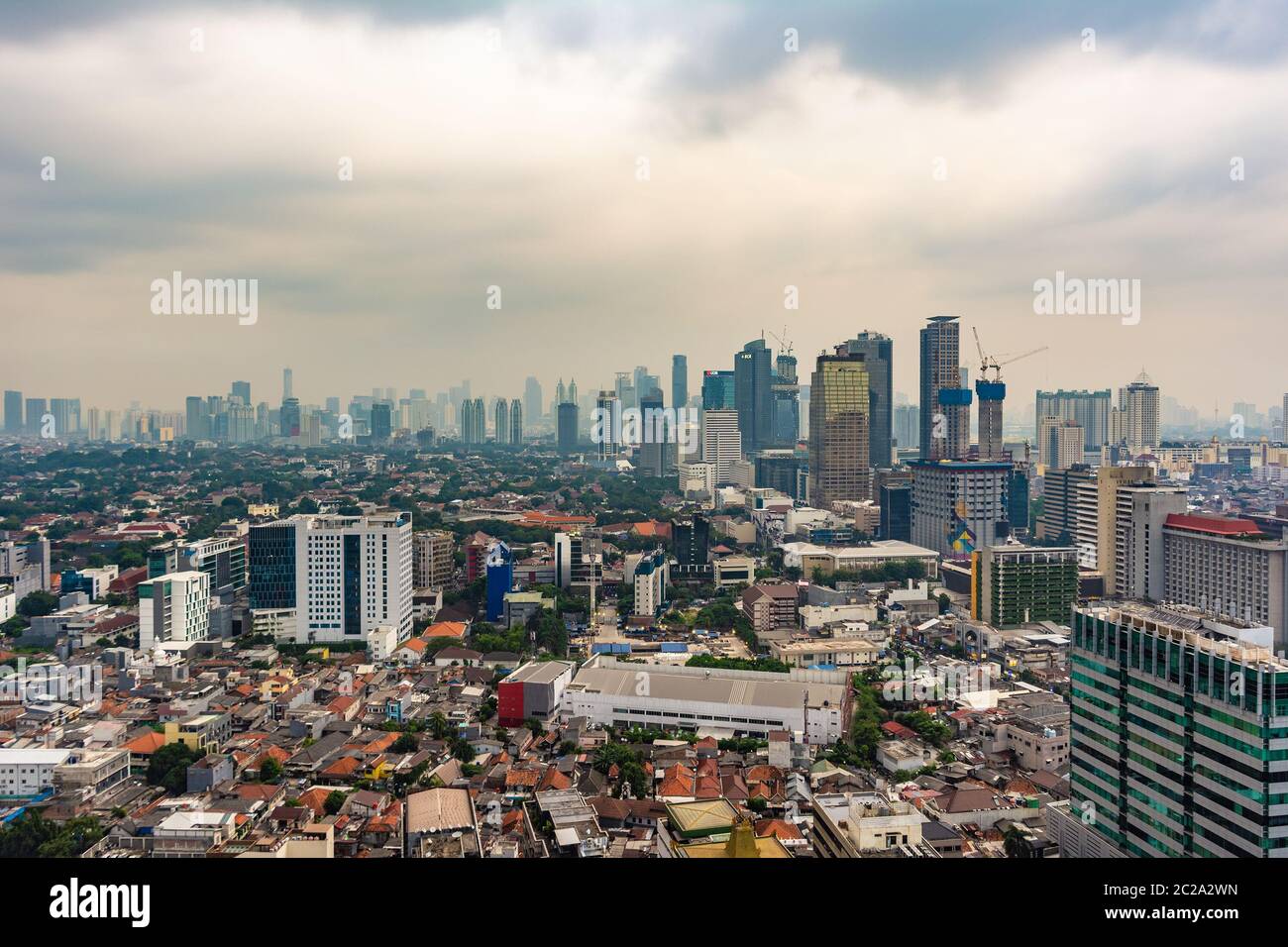 Jakarta, Indonesia - 19th Feb 2019: Aerial or bird eye view of Jakarta ... Jakarta, Indonesia - 19th Feb 2019: Aerial or bird eye view of Jakarta ...