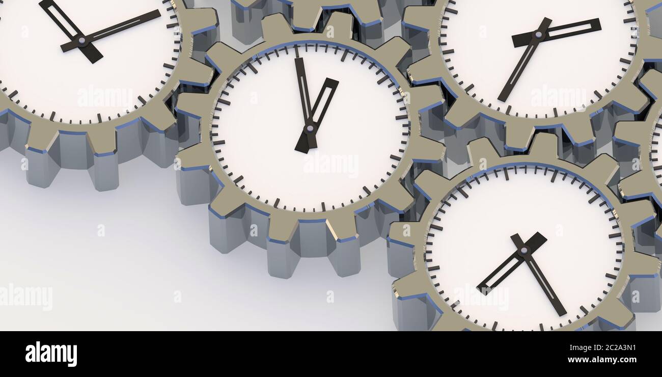 Cogwheel of the time Stock Photo - Alamy