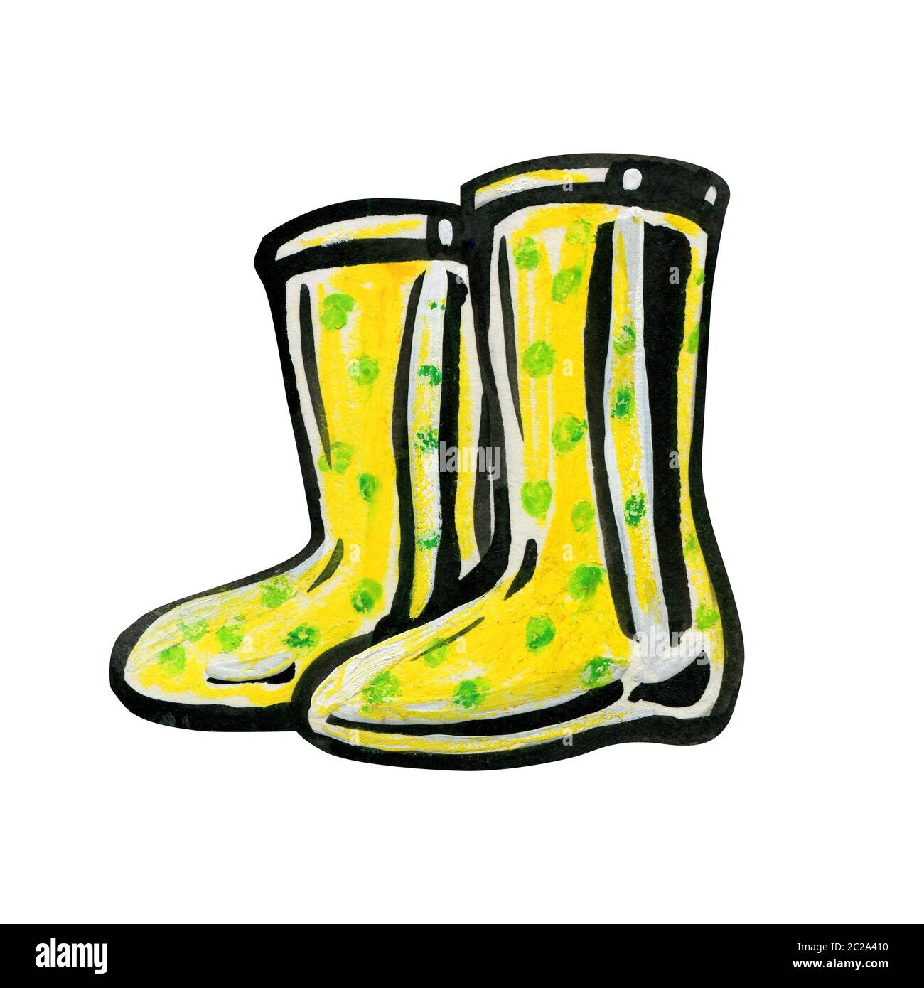 Colorful dots in yellow green Cut Out Stock Images & Pictures - Alamy