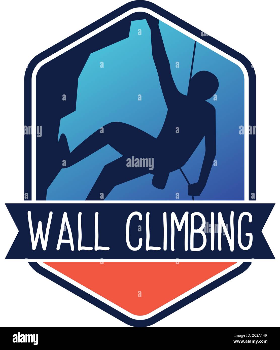 climbing wall sport logo, vector illustration Stock Vector Image & Art ...