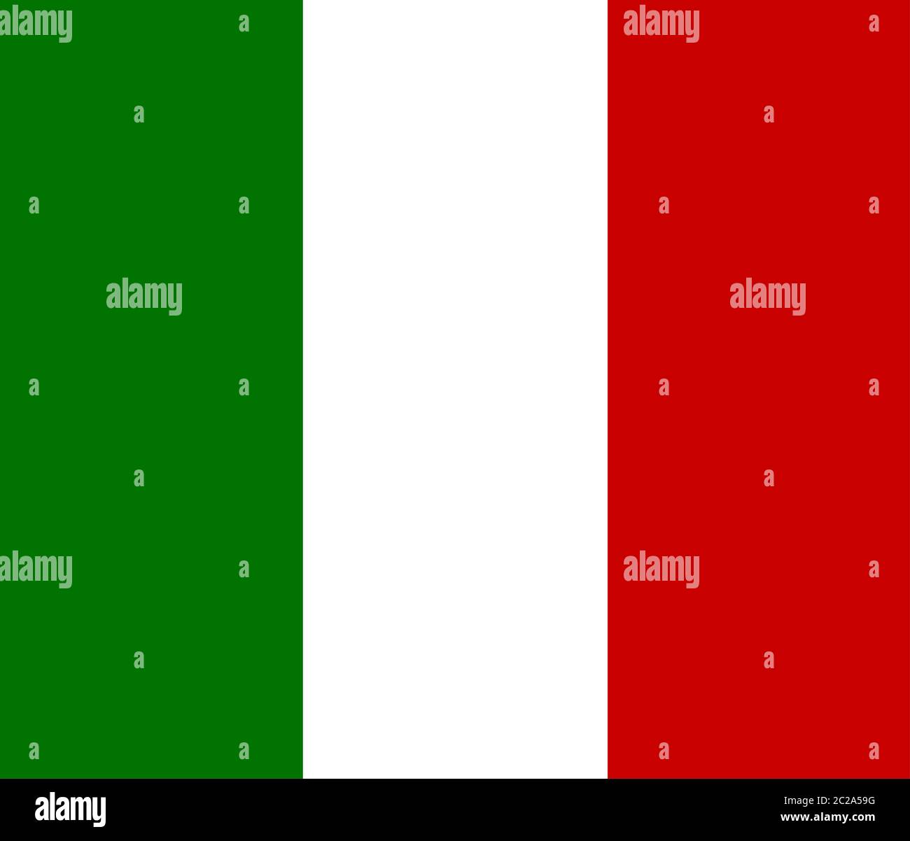 Italian national flag in red green and white Stock Photo - Alamy