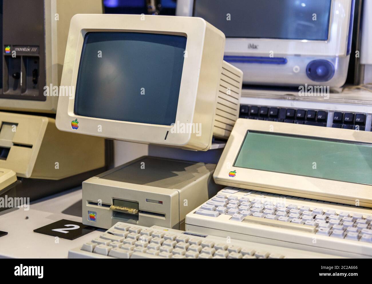 Istanbul, Turkey, March 2019: Apple Macintosh Classic Personal computer ...