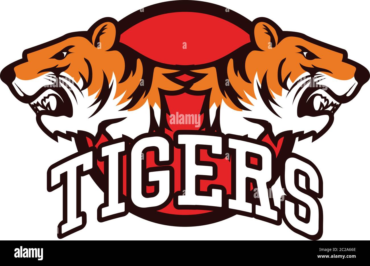 tigers logo isolated on white background, vector illustration Stock ...