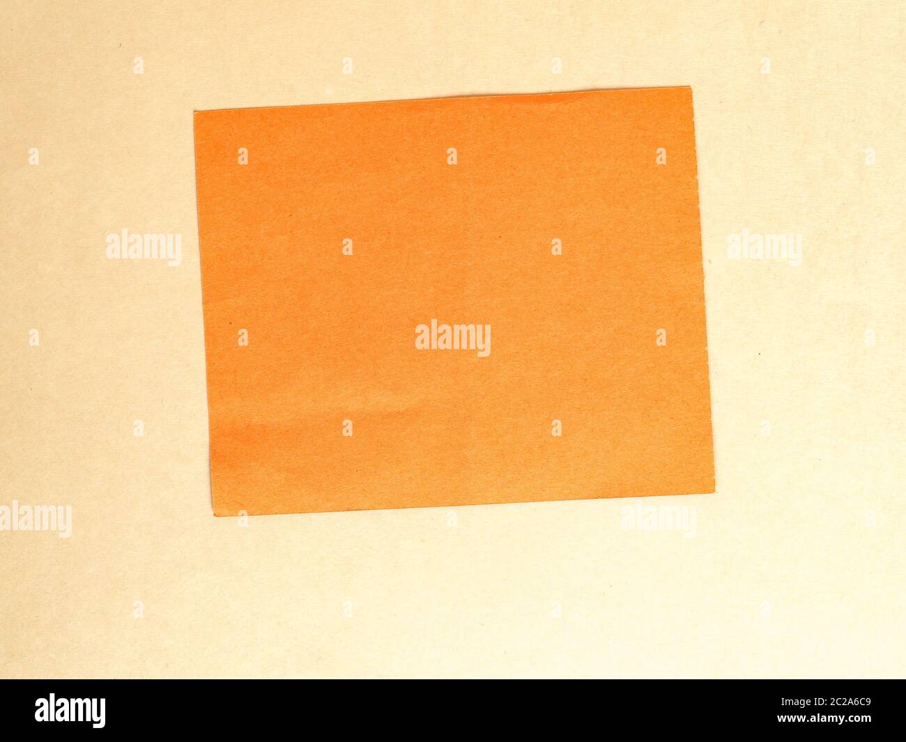 blank orange paper tag label or ticket with copy space Stock Photo - Alamy