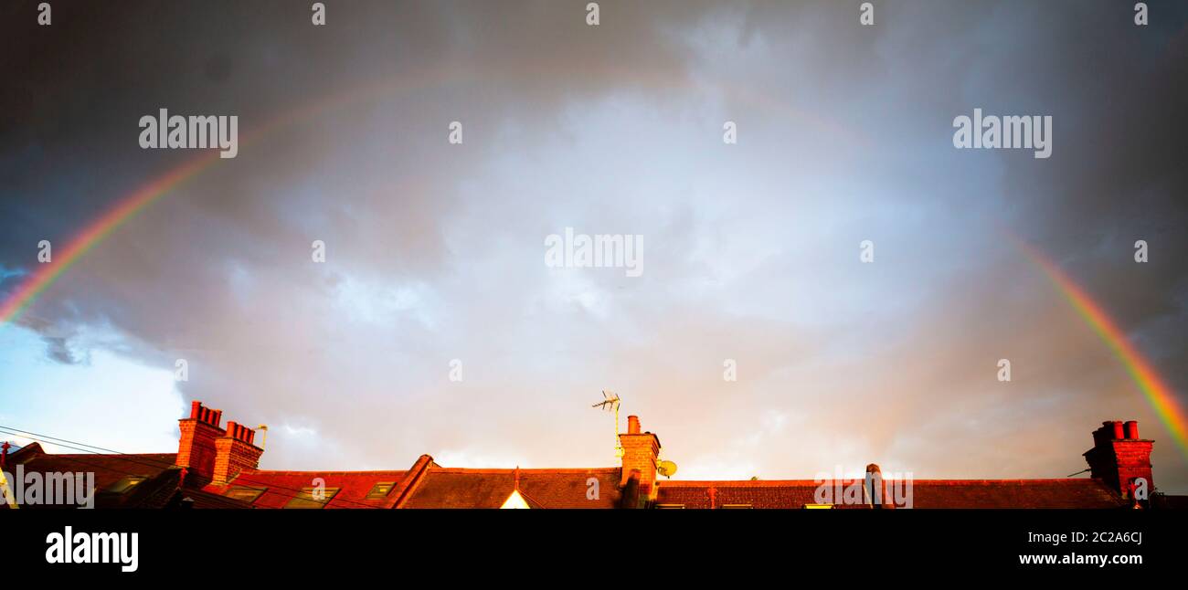 Full Arc Rainbow Stock Photo - Alamy