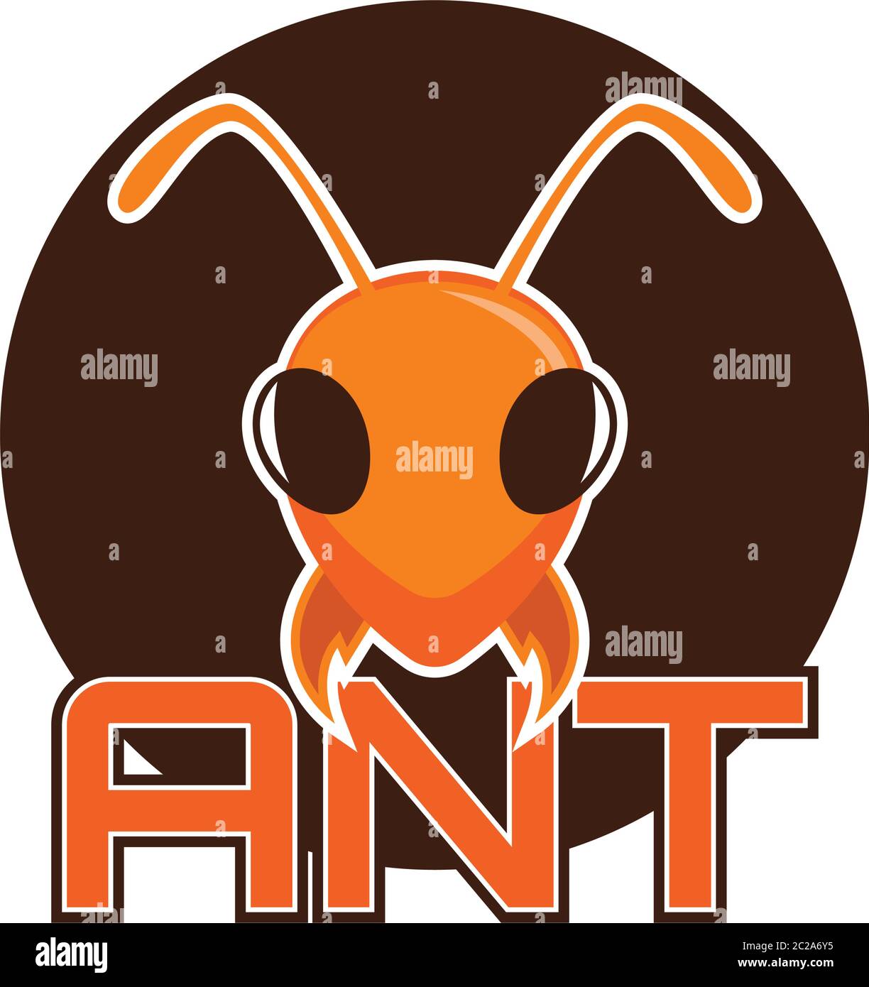 ants logo isolated on white background, vector illustration Stock ...