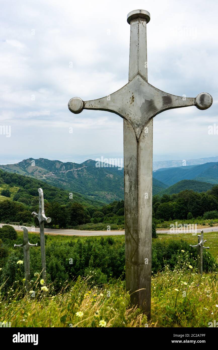 Monument of Didgori battle Stock Photo - Alamy