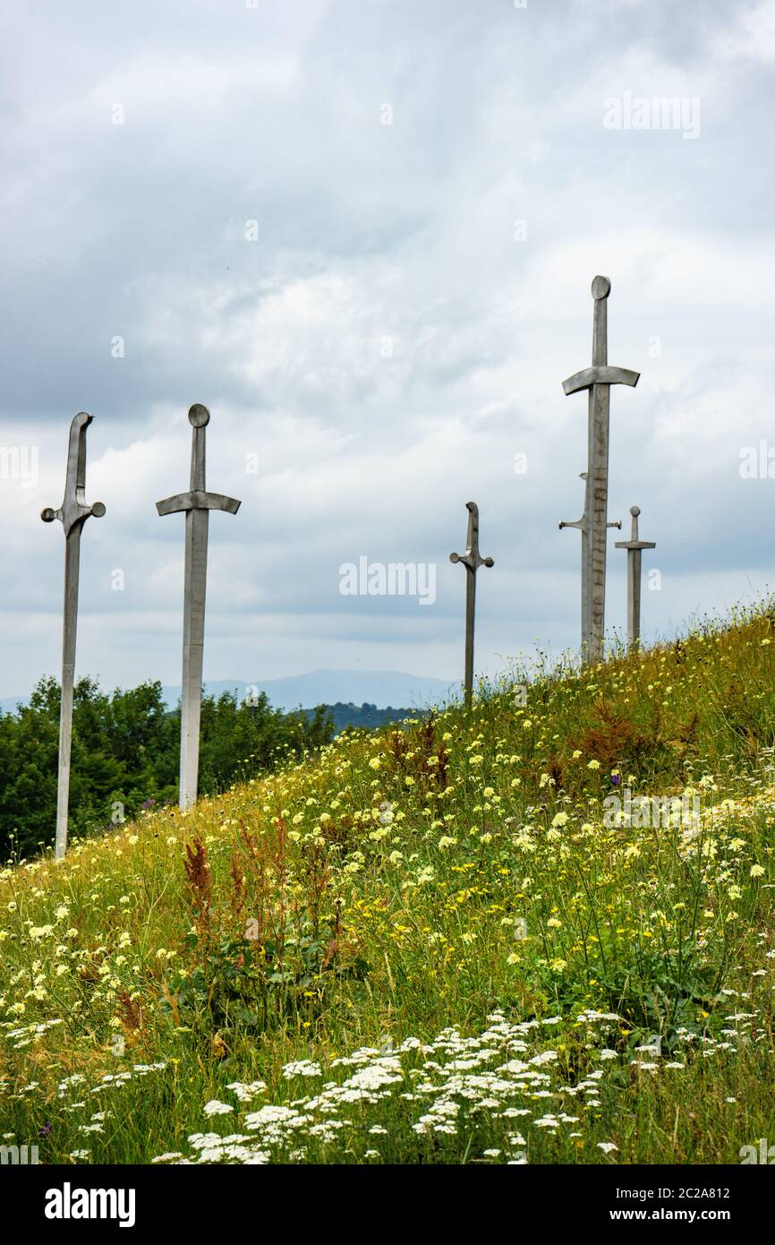 Monument of Didgori battle Stock Photo - Alamy