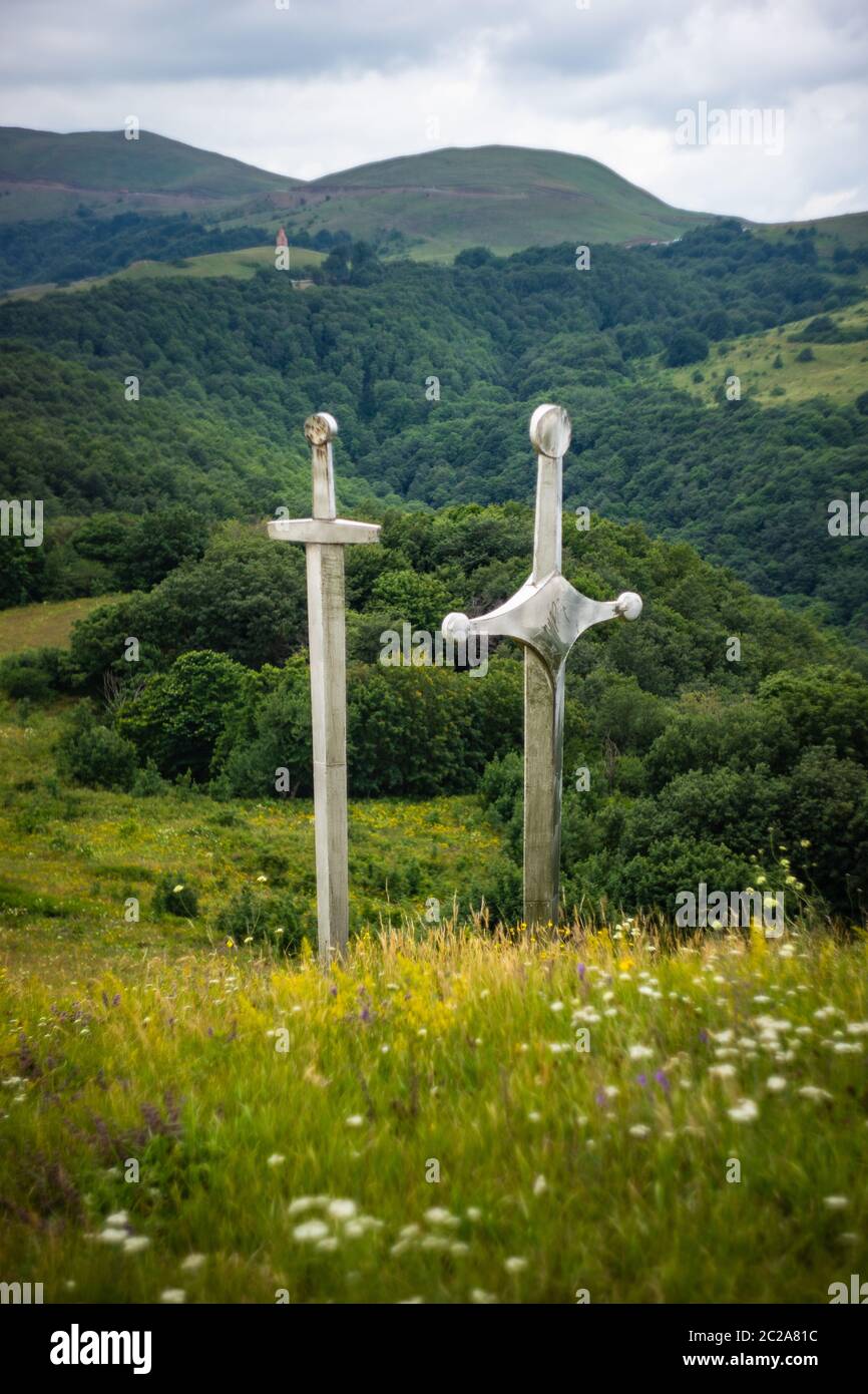 Monument of Didgori battle Stock Photo - Alamy