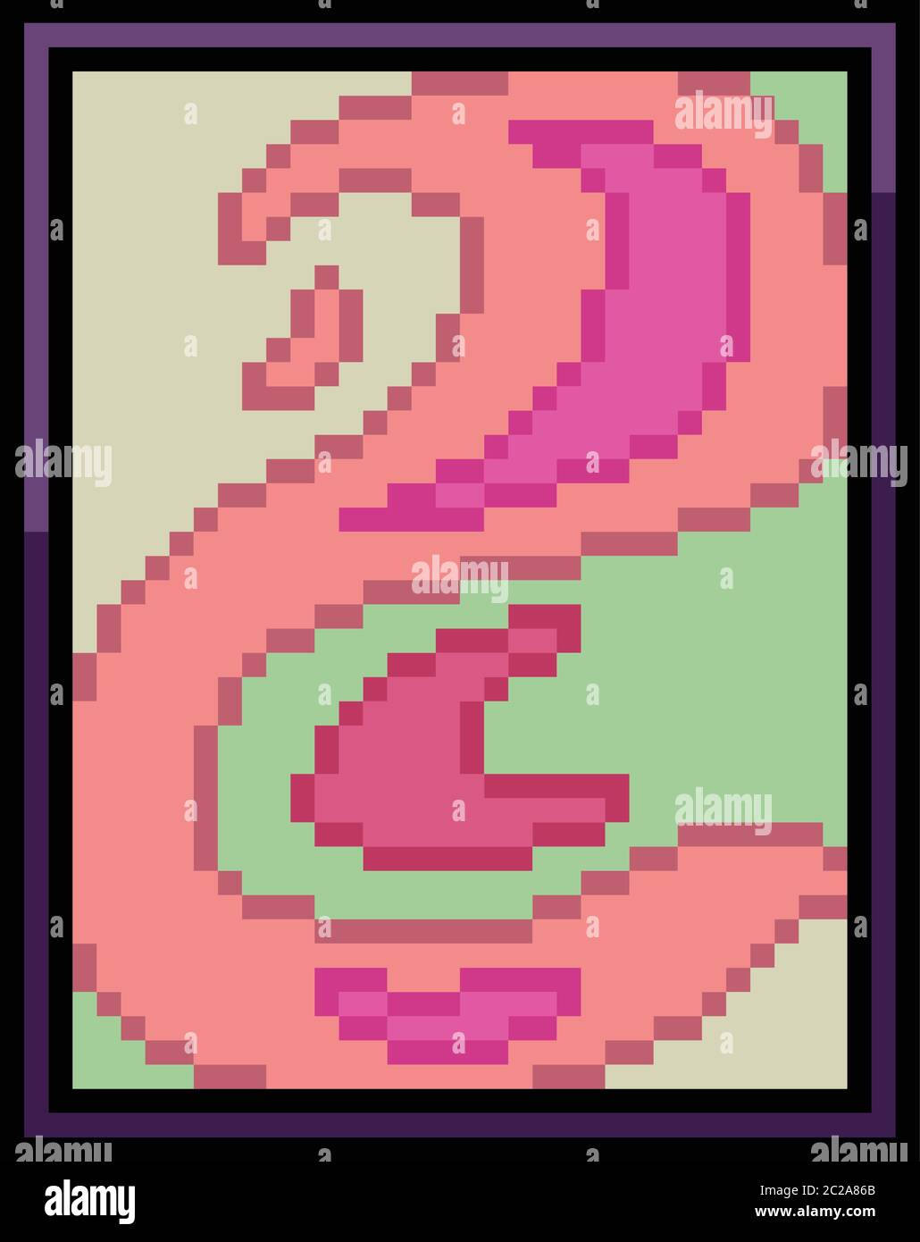 vector pixel art abstract picture isolated cartoon Stock Vector Image ...