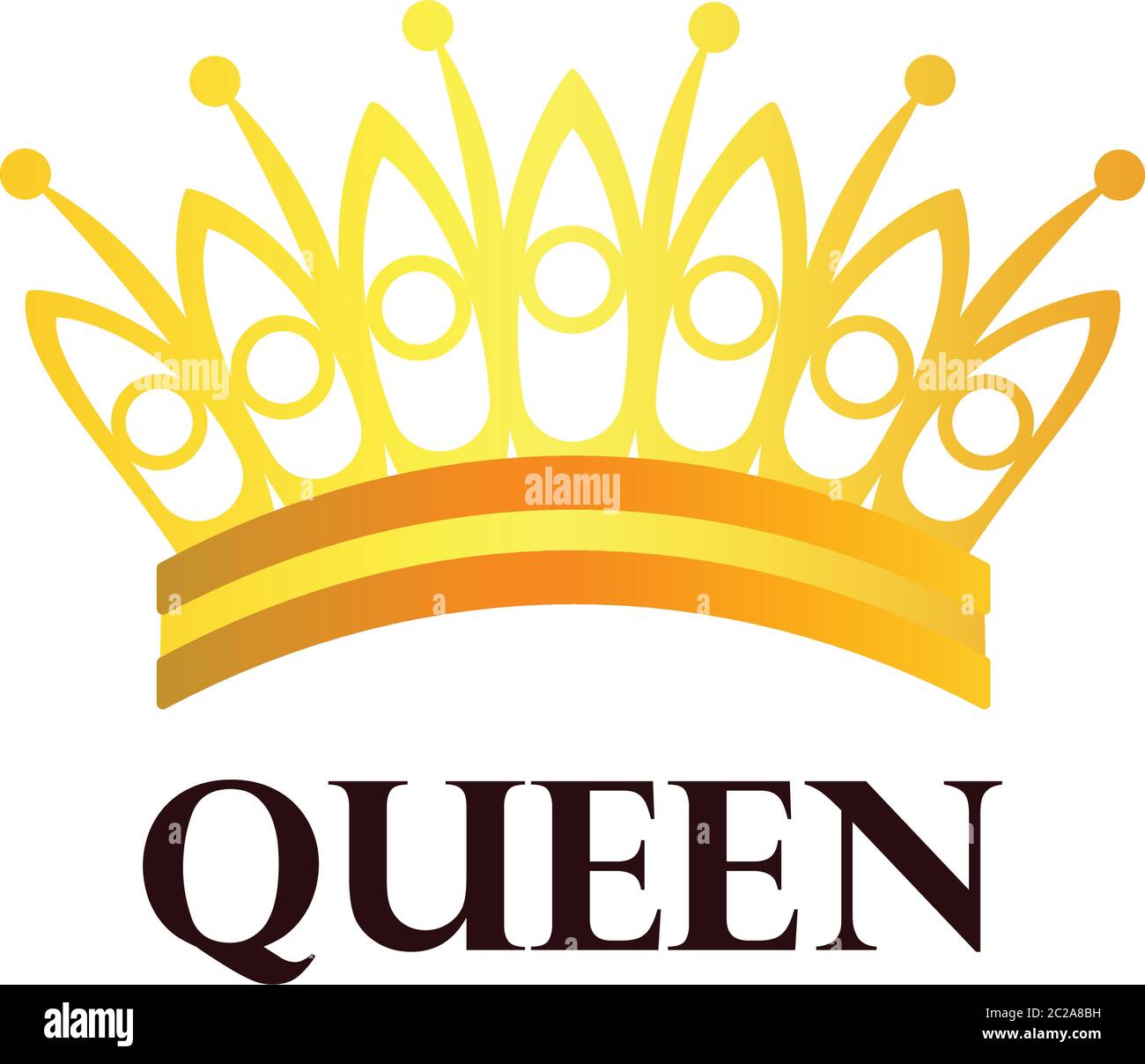 queen crown logo, vector illustration Stock Vector Image & Art - Alamy