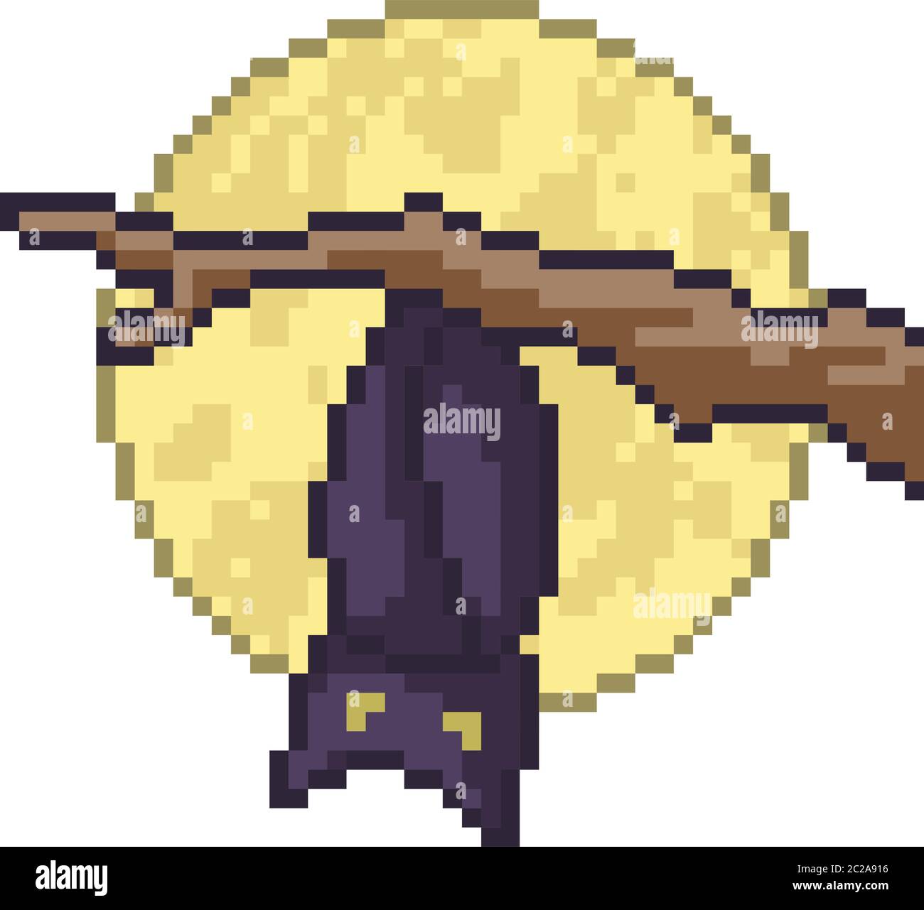 Pixel art full moon hi-res stock photography and images - Alamy