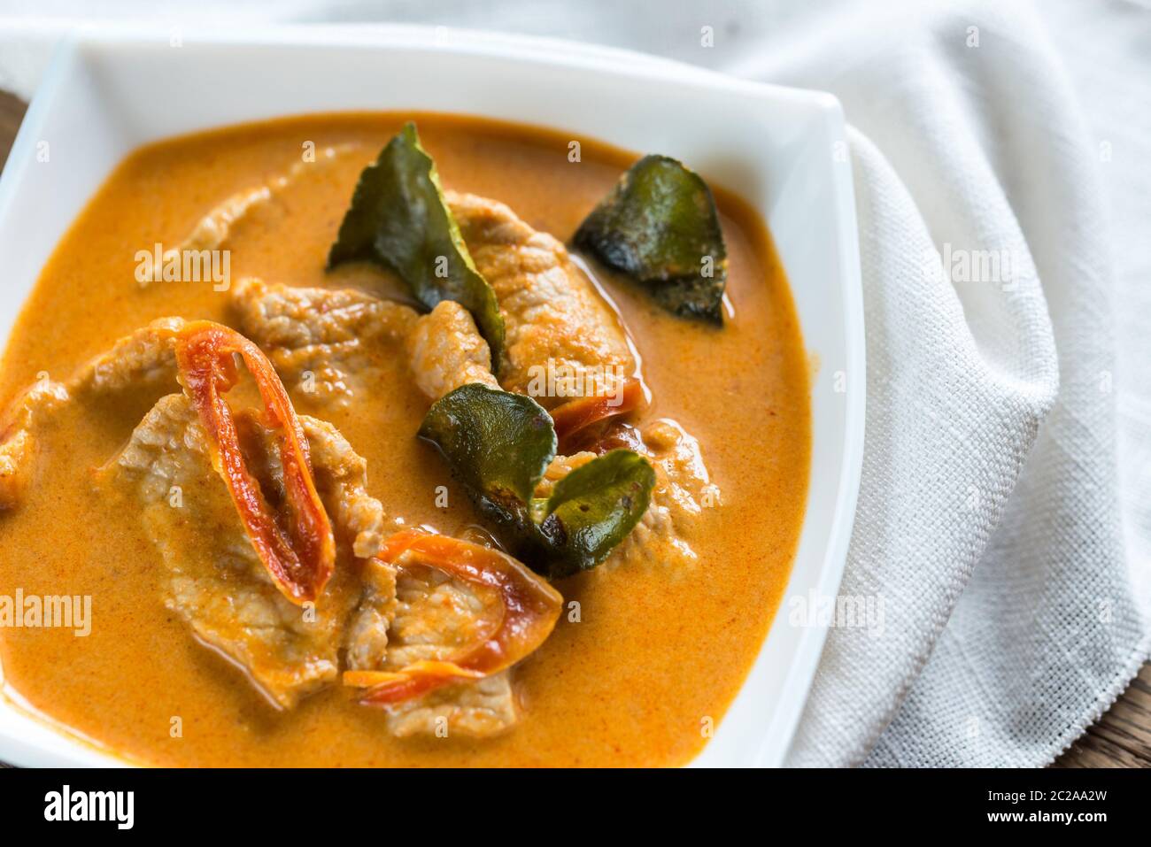 Thai panang pork curry Stock Photo - Alamy