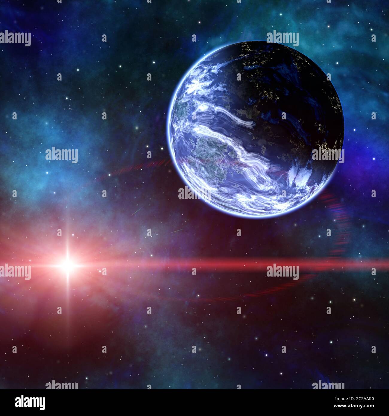 science fiction space art Stock Photo - Alamy