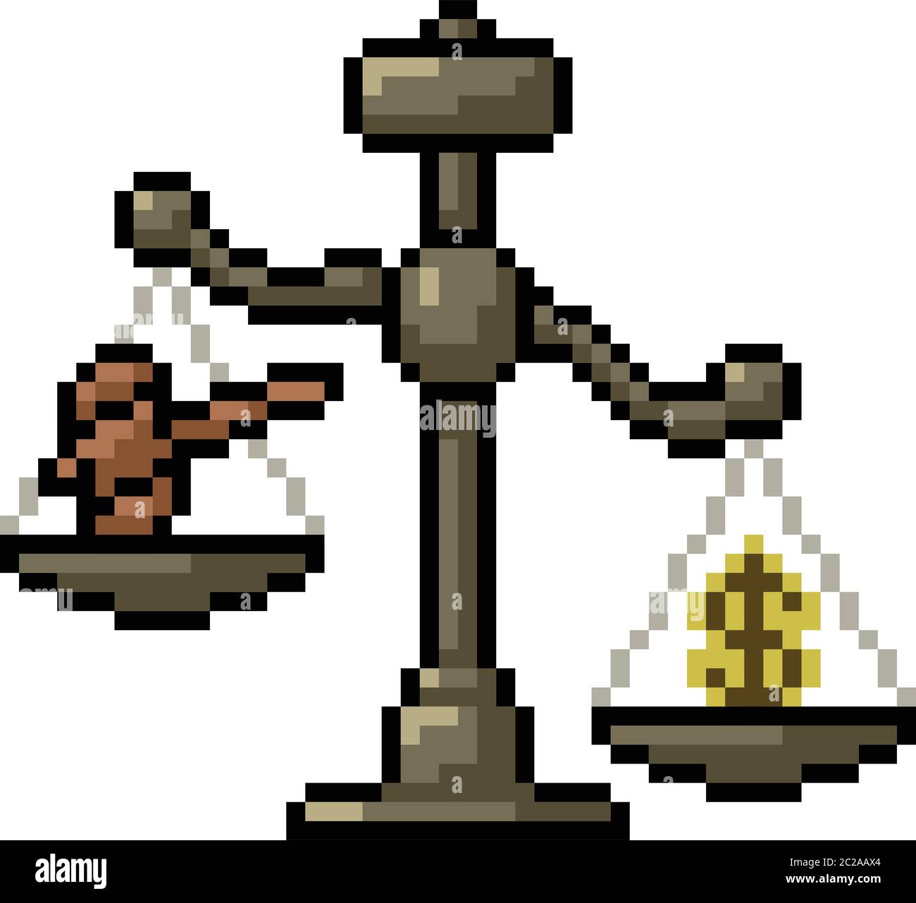 Scale of justice cartoon hi-res stock photography and images - Alamy