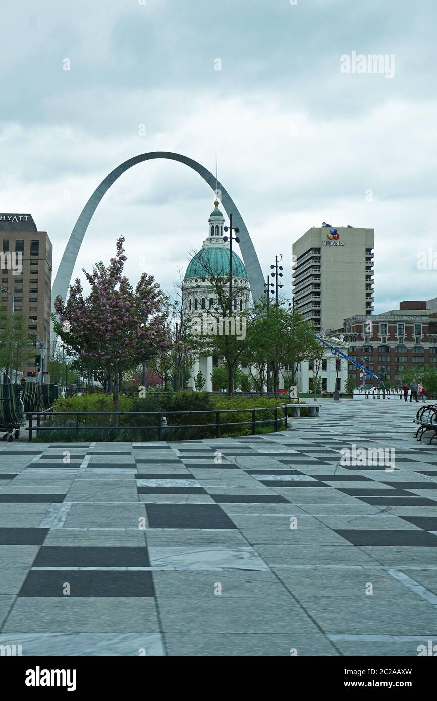 Exterior design and architecture of 'The gateway arch and old ...