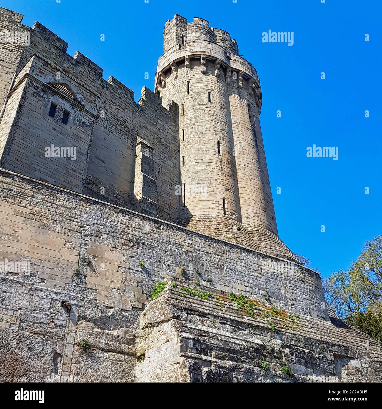 Warwick Castle - Caesar's Tower in Warwick Stock Photo - Alamy