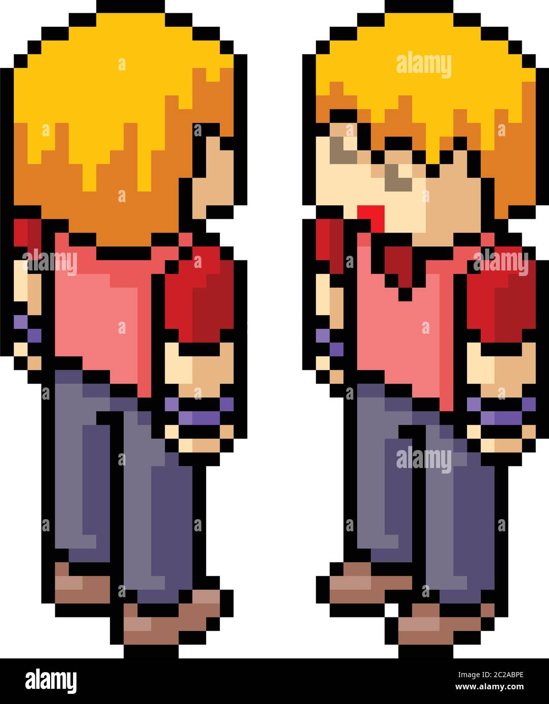 Boy stand back isolated Stock Vector Images - Alamy