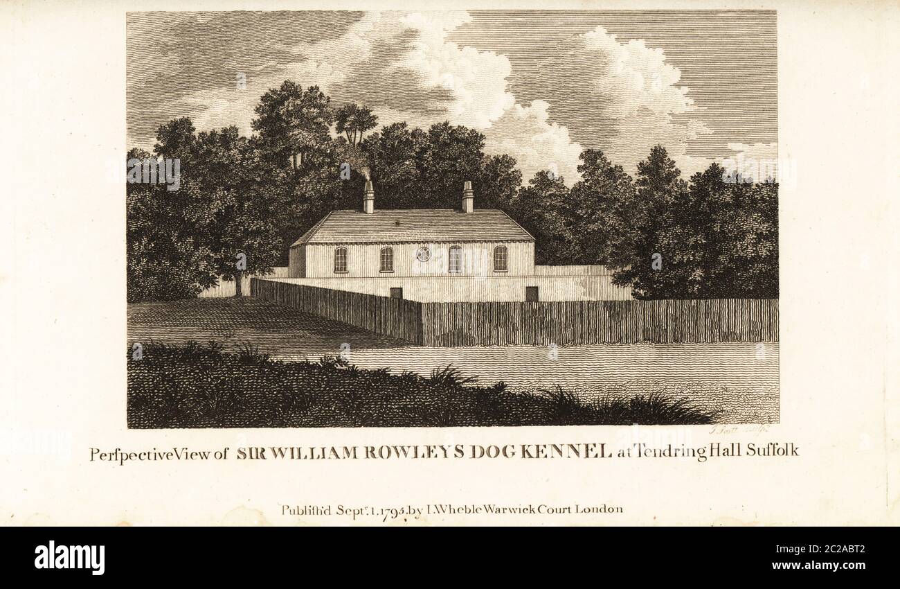 Perspective View of Sir William Rowley’s Dog Kennel at Tendring Hall ...