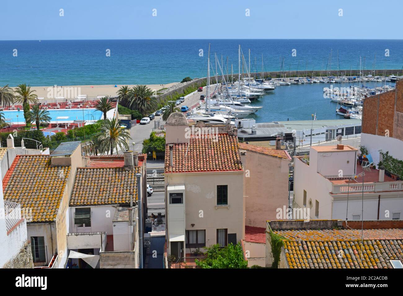 Views port of El Masnou Barcelona Catalonia Spain Stock Photo - Alamy