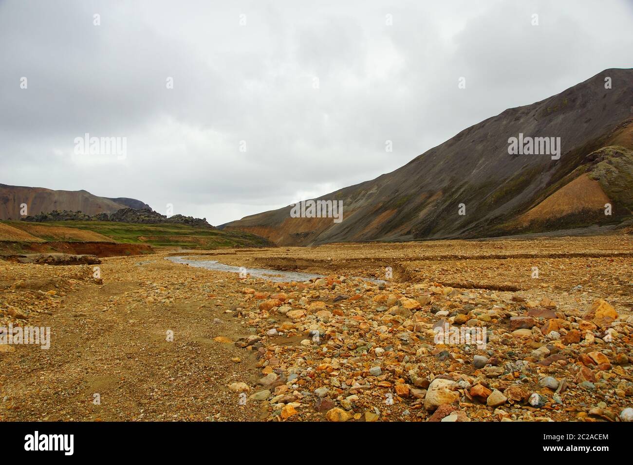 Cold summer morning and colored mountains Stock Photo - Alamy
