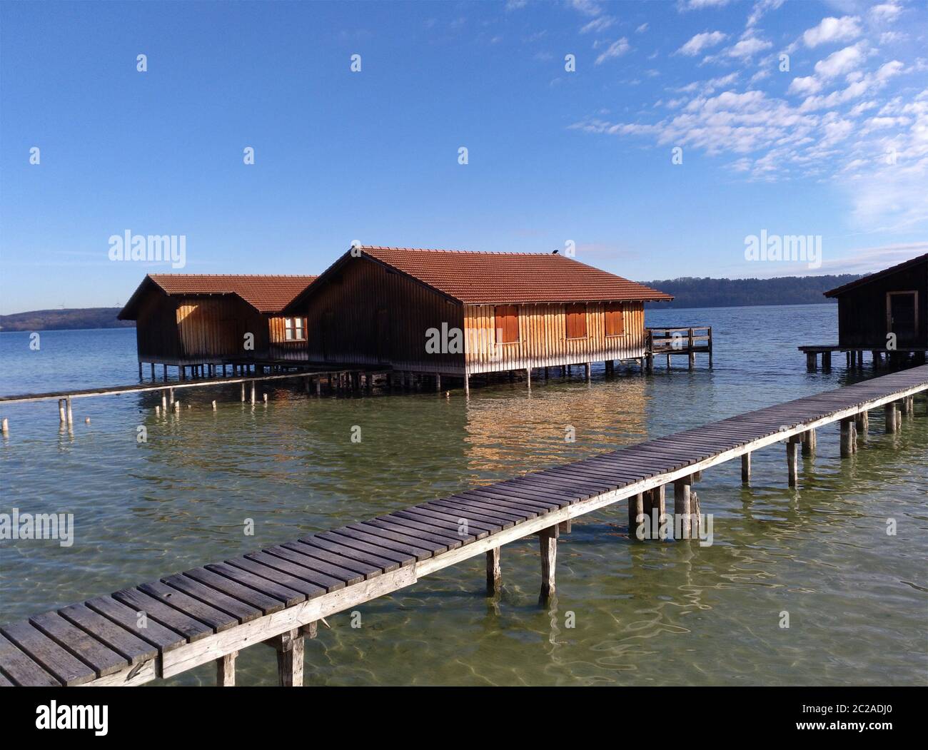 sunny day at the starnberger lake - bavaria Stock Photo - Alamy